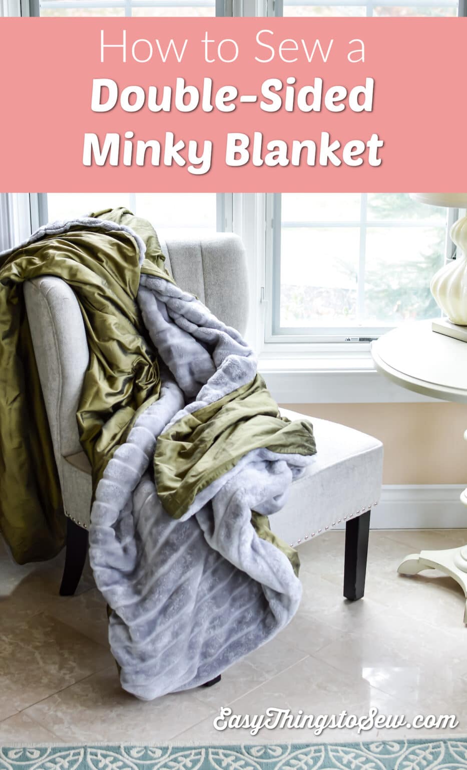 How to Sew a Double Sided Blanket - Easy Things to Sew