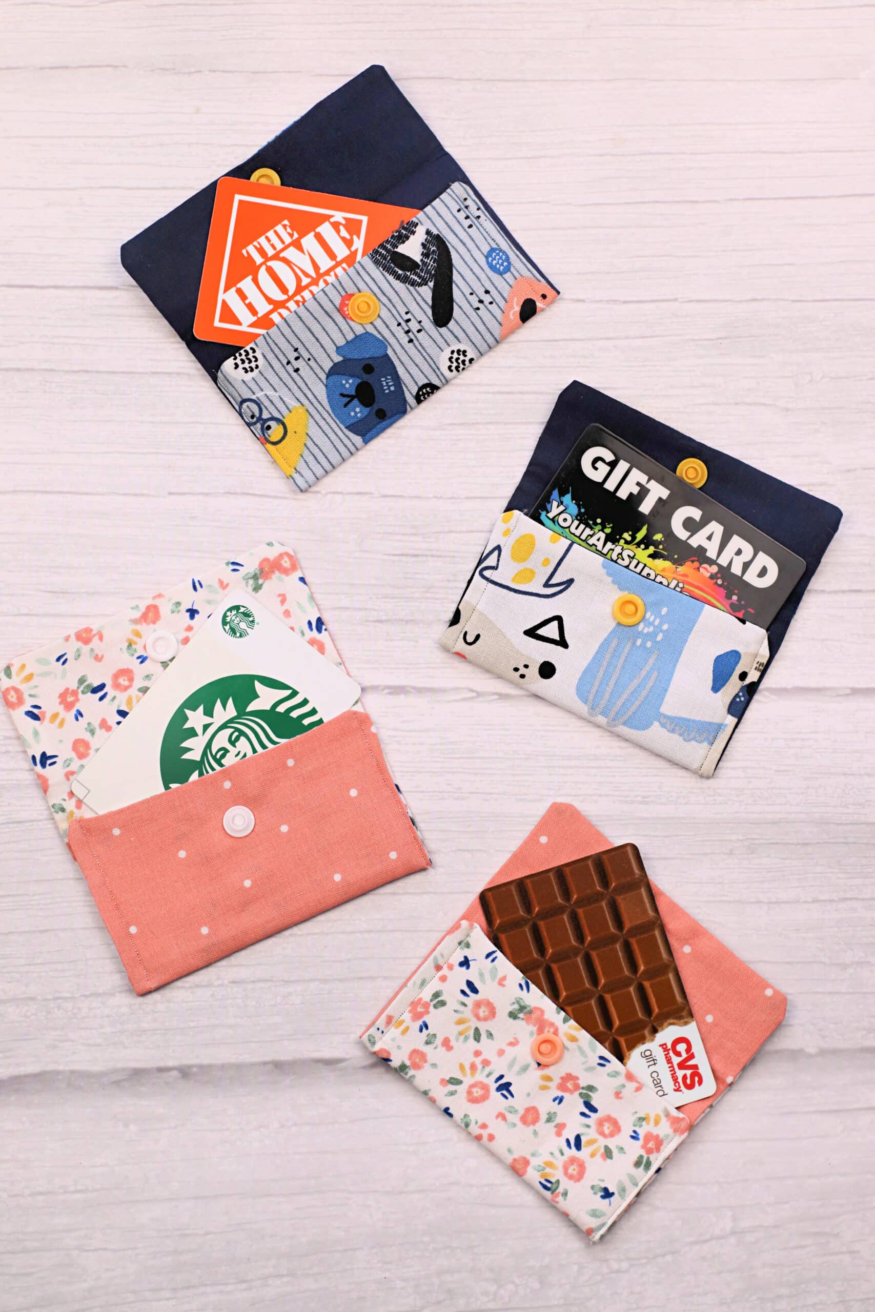 DIY Gift Card Holder (No Pattern Needed) - Easy Things to Sew