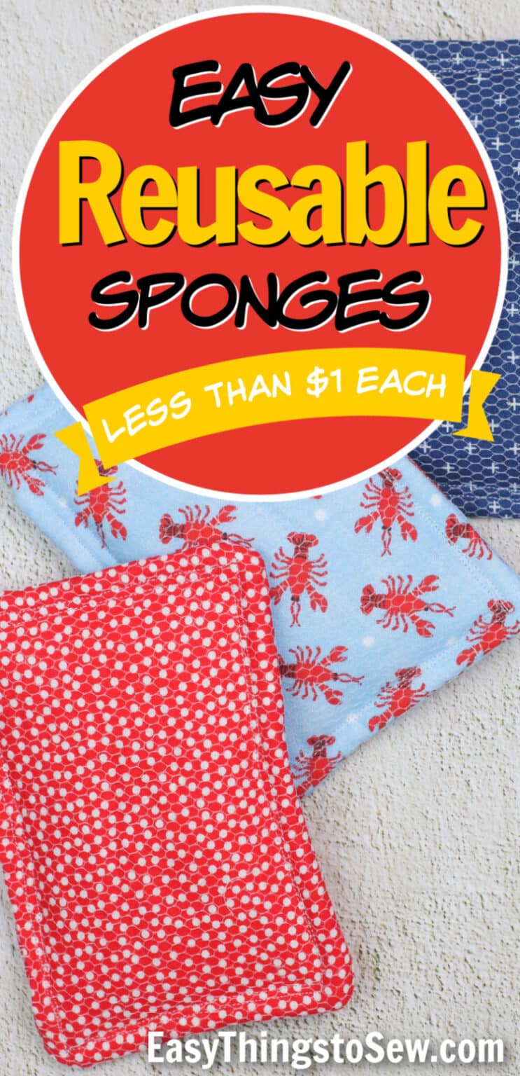 DIY Reusable Kitchen Sponge - Easy Things to Sew