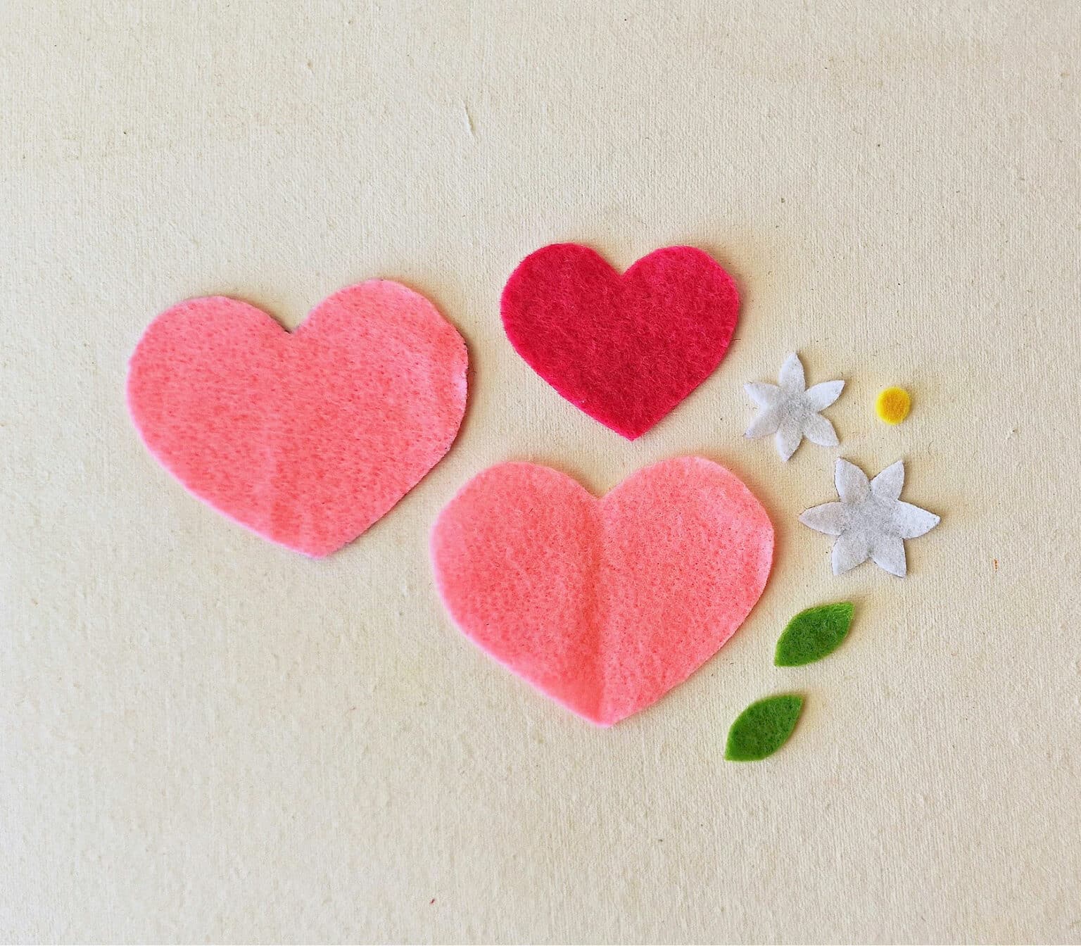 Felt Heart with Flowers (Free Sewing Pattern) - Easy Things to Sew