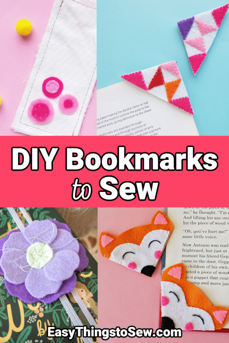 11 Easy DIY Bookmarks to Sew - Easy Things to Sew