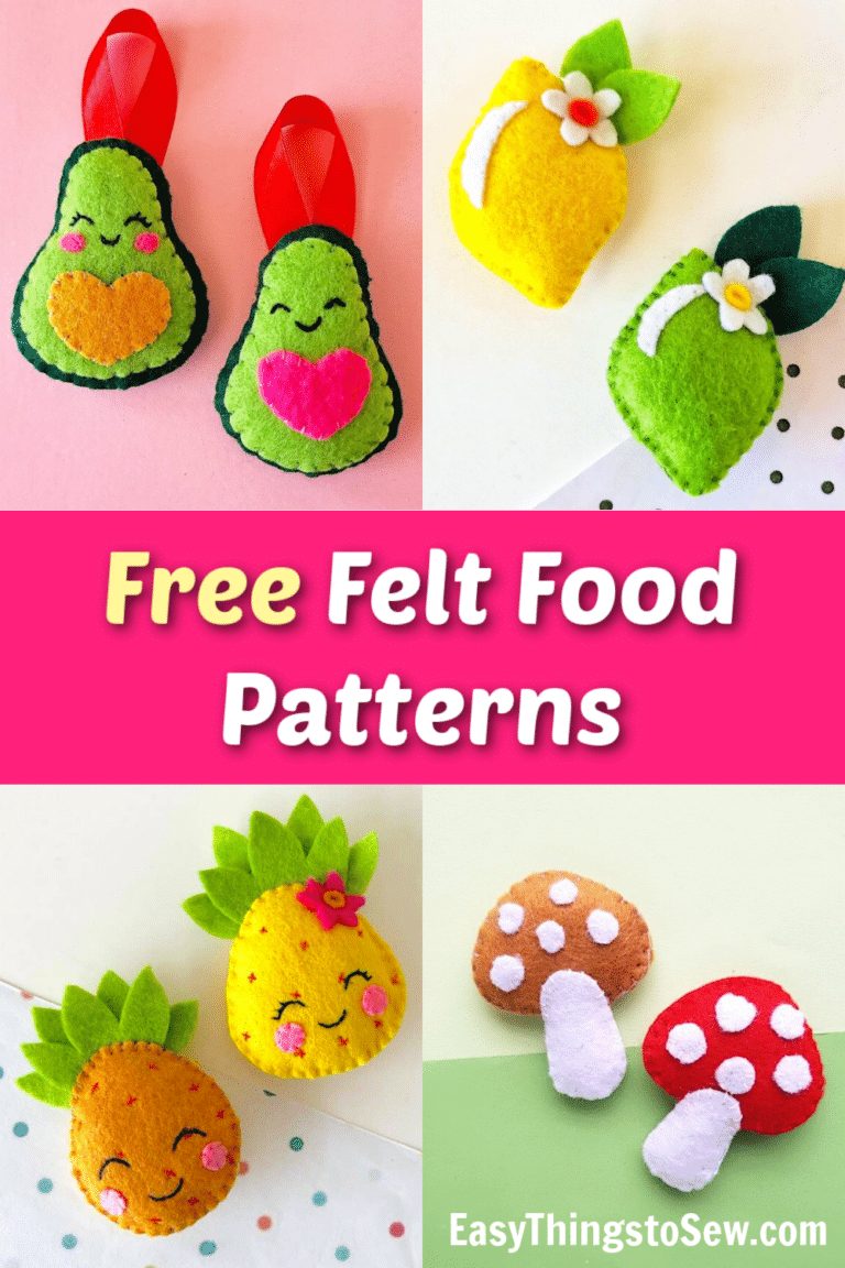 Free Felt Food Patterns - Easy Things to Sew