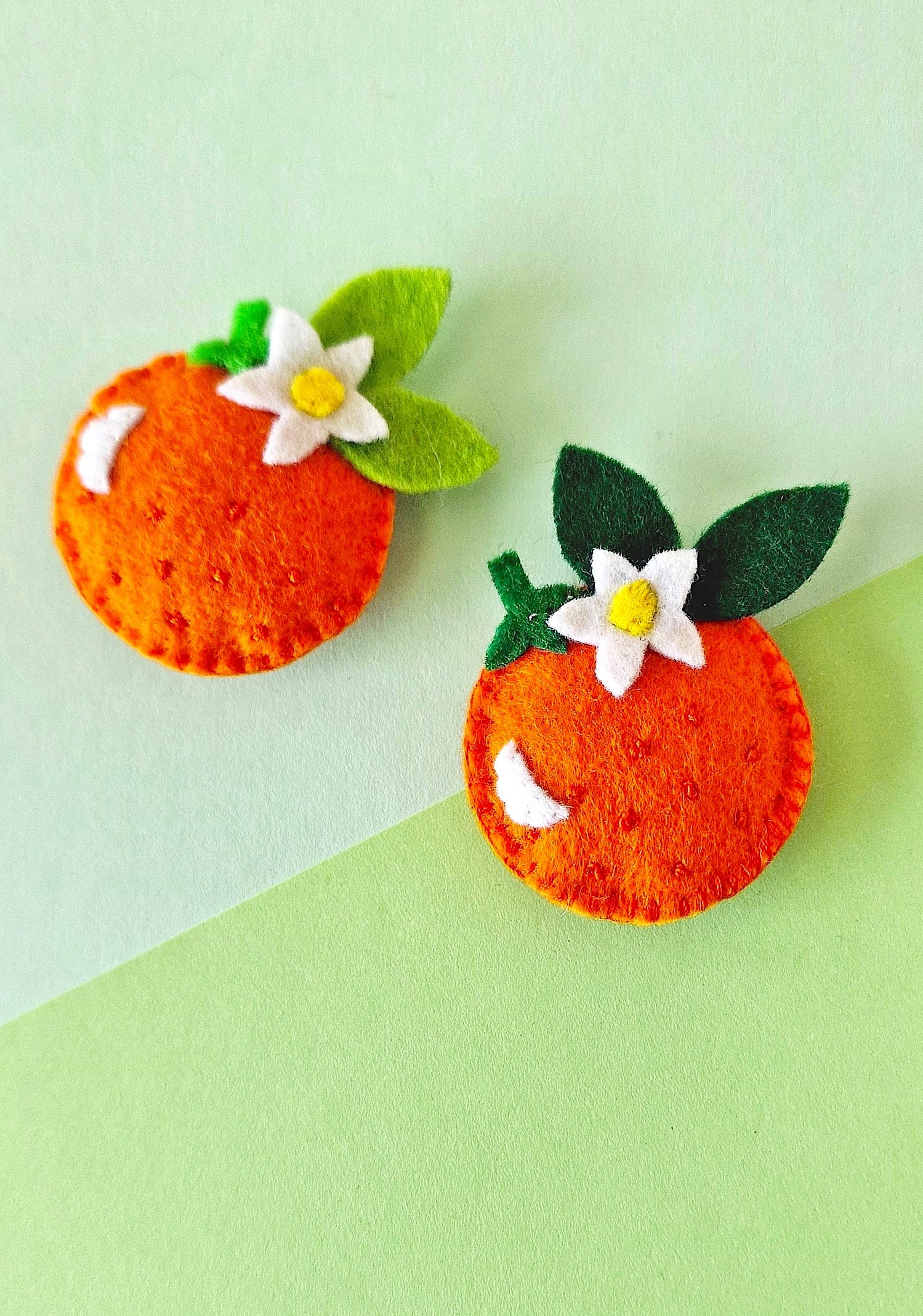 Felt Orange (Free Pattern) - Easy Things to Sew