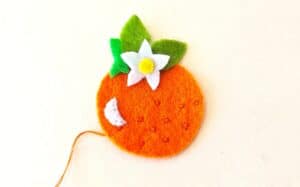 Felt Orange (Free Pattern) - Easy Things to Sew