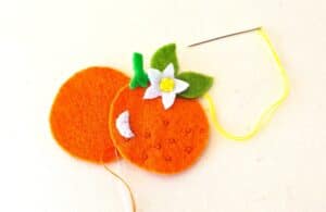 Felt Orange (Free Pattern) - Easy Things to Sew