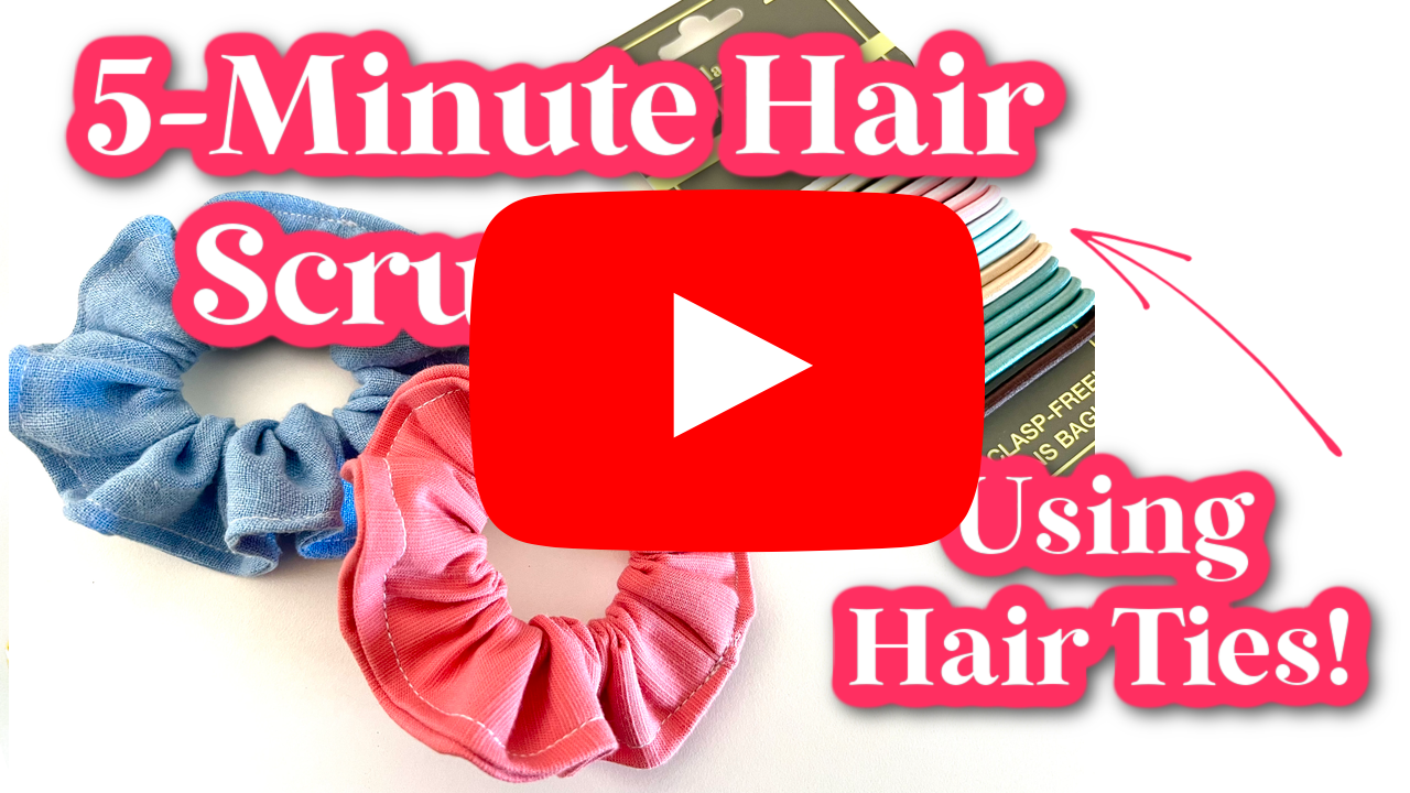 How to Make Scrunchies (With No Elastic) - Easy Things to Sew