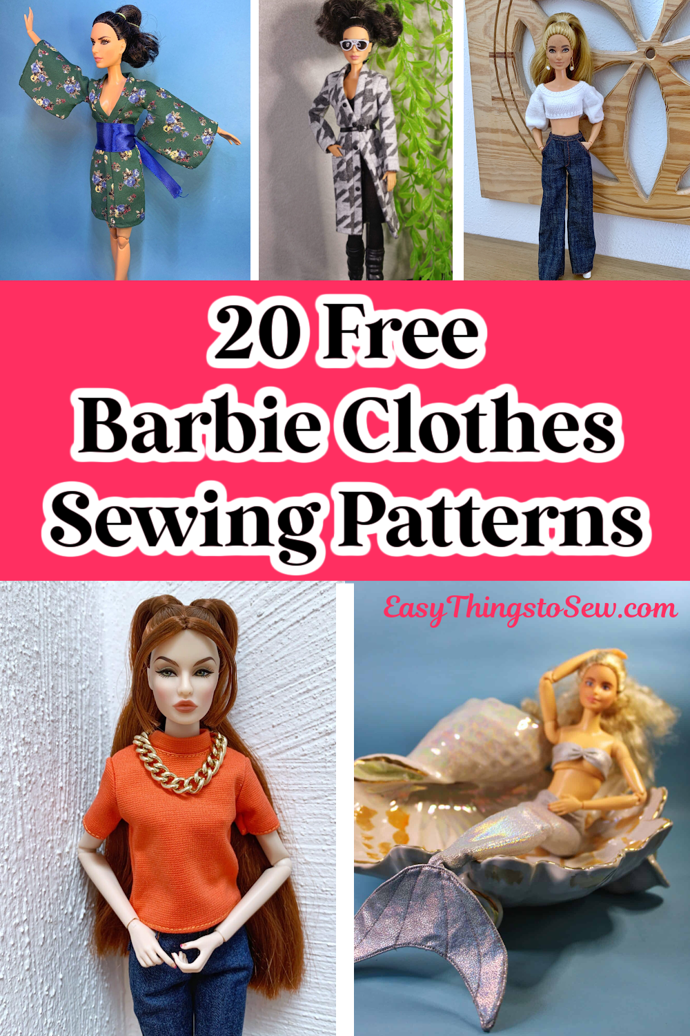 28 Free Sewing Patterns for Barbie Clothes - Easy Things to Sew