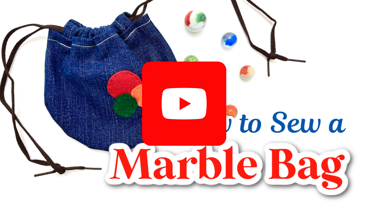 DIY Marble Bag (Free Pattern and Game Instructions) - Easy Things to Sew