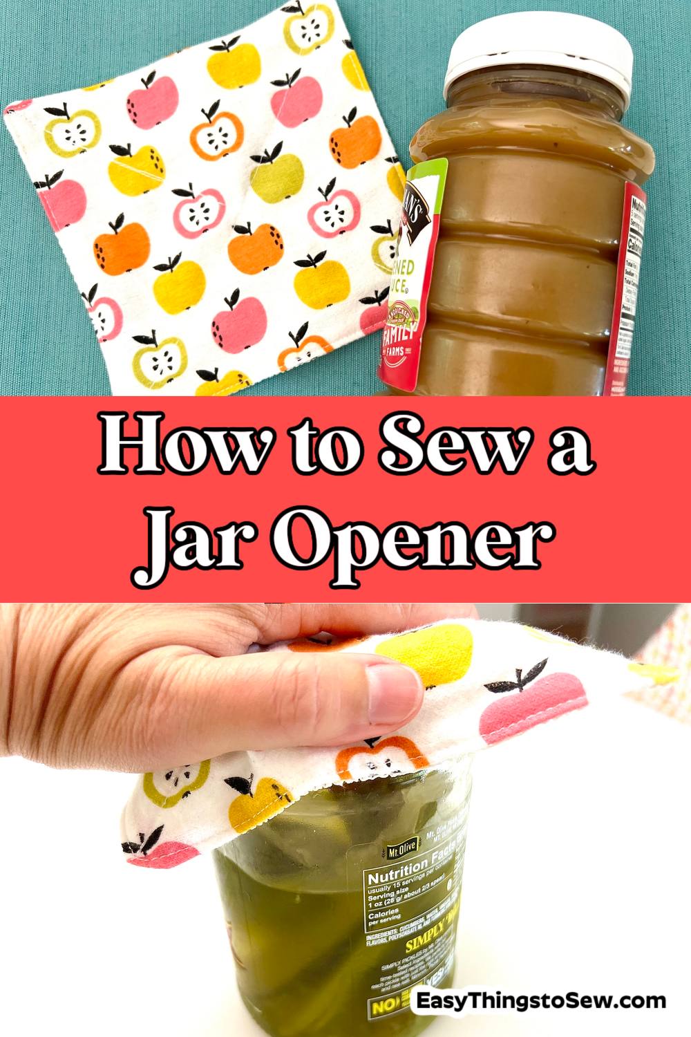 DIY Jar Opener: Easy Beginner Sewing Project (with Video) - Easy Things ...