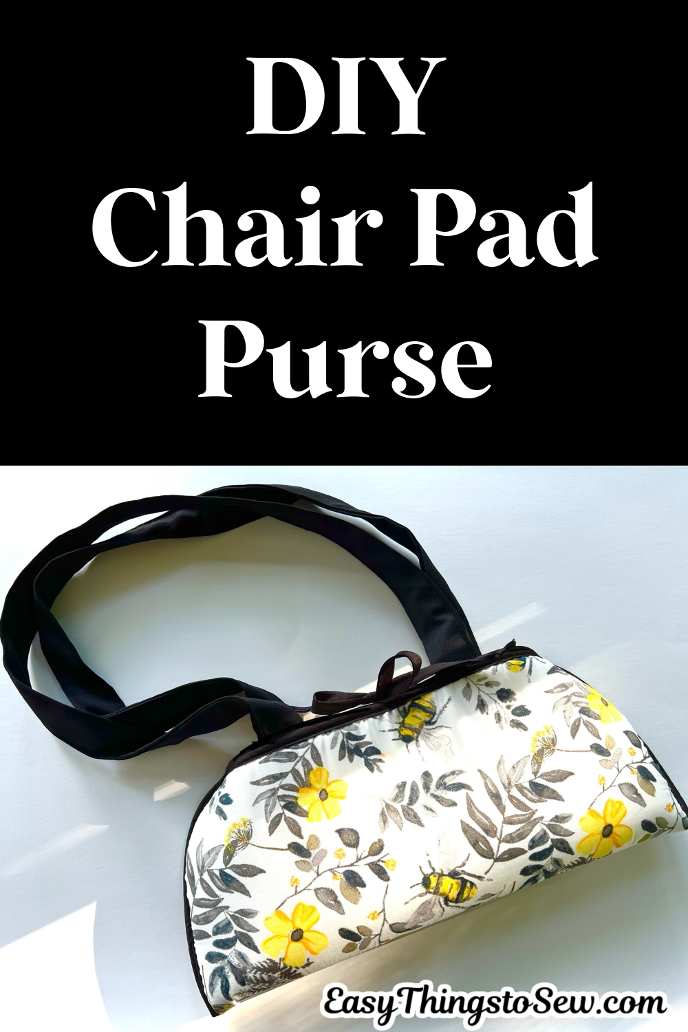 How to Make a Chair Pad Purse - Easy Things to Sew