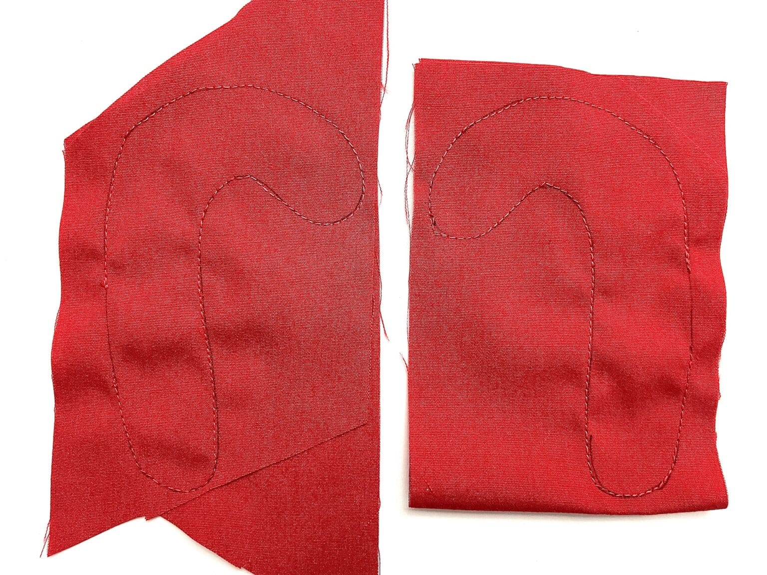 Candy Cane Heart Ornament (Free Pattern) - Easy Things to Sew