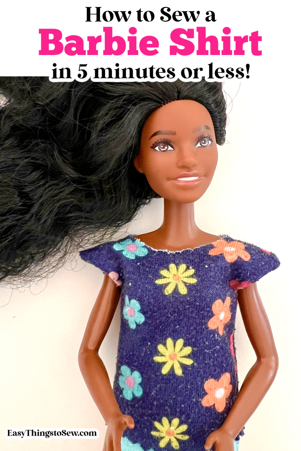 How to Sew a Barbie Shirt (No Velcro or Snaps) - Easy Things to Sew