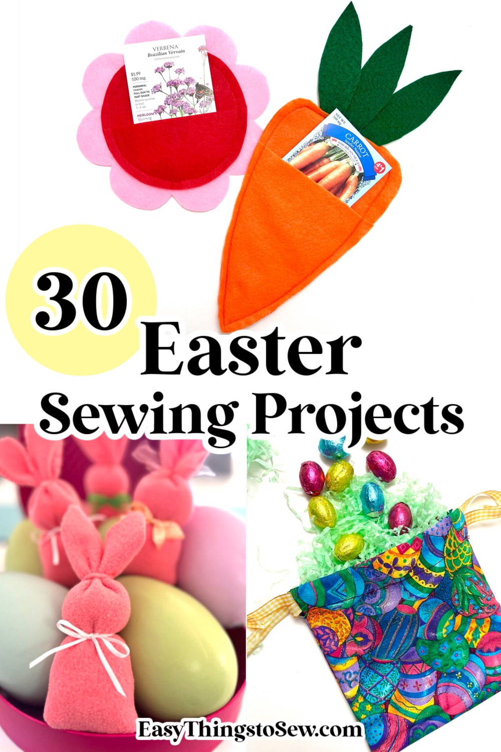 31 Free Easter Sewing Projects (Easy DIY Ideas) - Easy Things to Sew