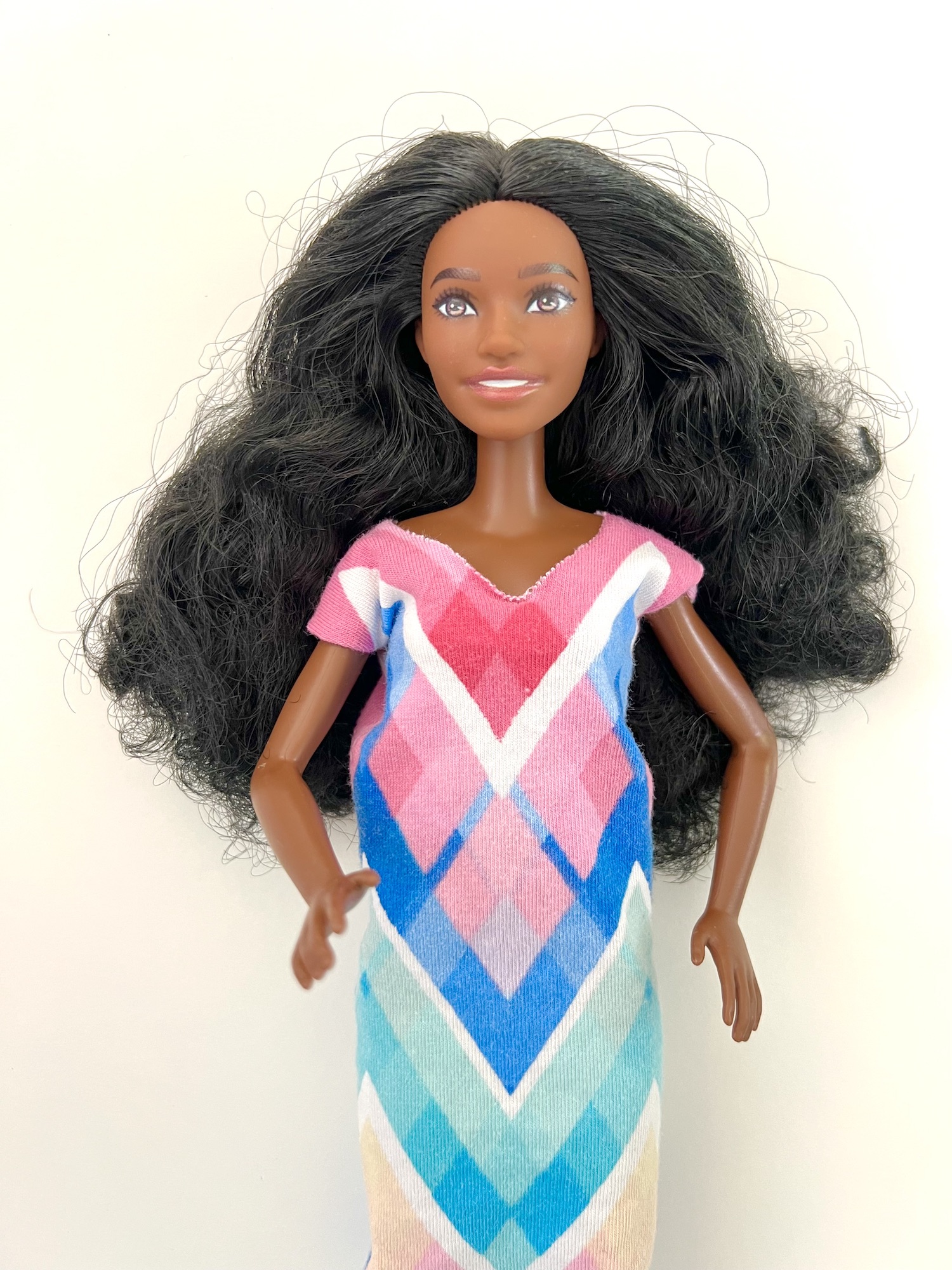 Quick and Easy Barbie Dress with Sleeves (Only Two Lines of Stitches ...