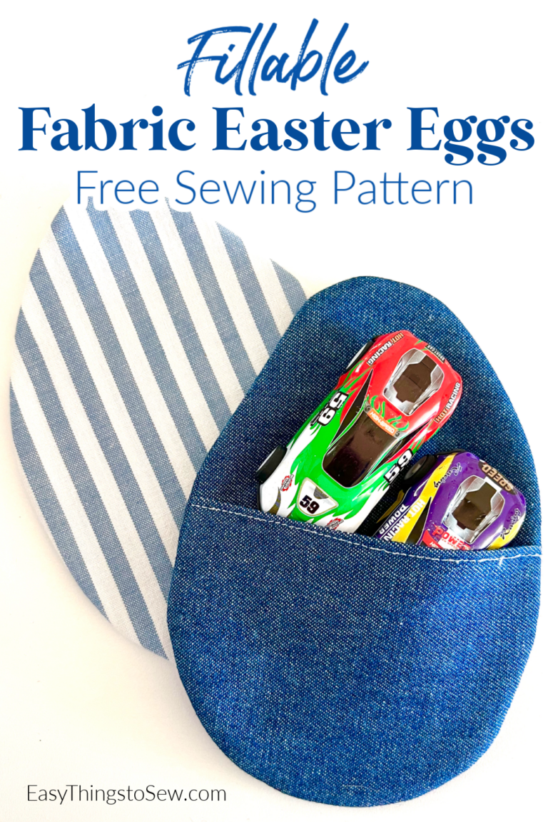 Fillable Fabric Easter Eggs (Free Pattern + Video Tutorial) - Easy ...
