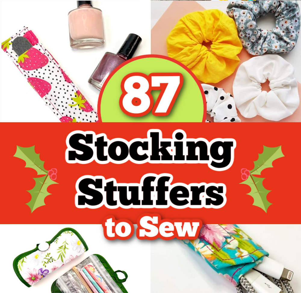 90 Stocking Stuffers to Sew - Easy Things to Sew